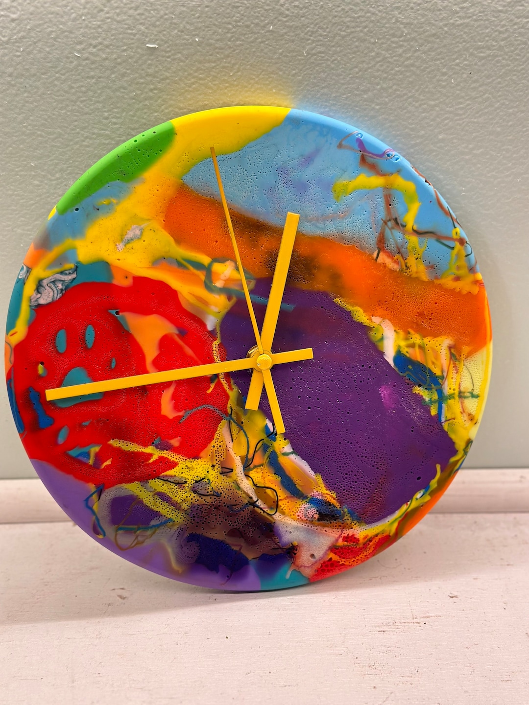 Handmade Recycled Plastic Clock - Etsy