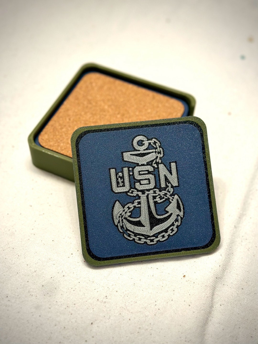 US Navy Coasters Set of 4 4 Cork Backed Coasters - Etsy