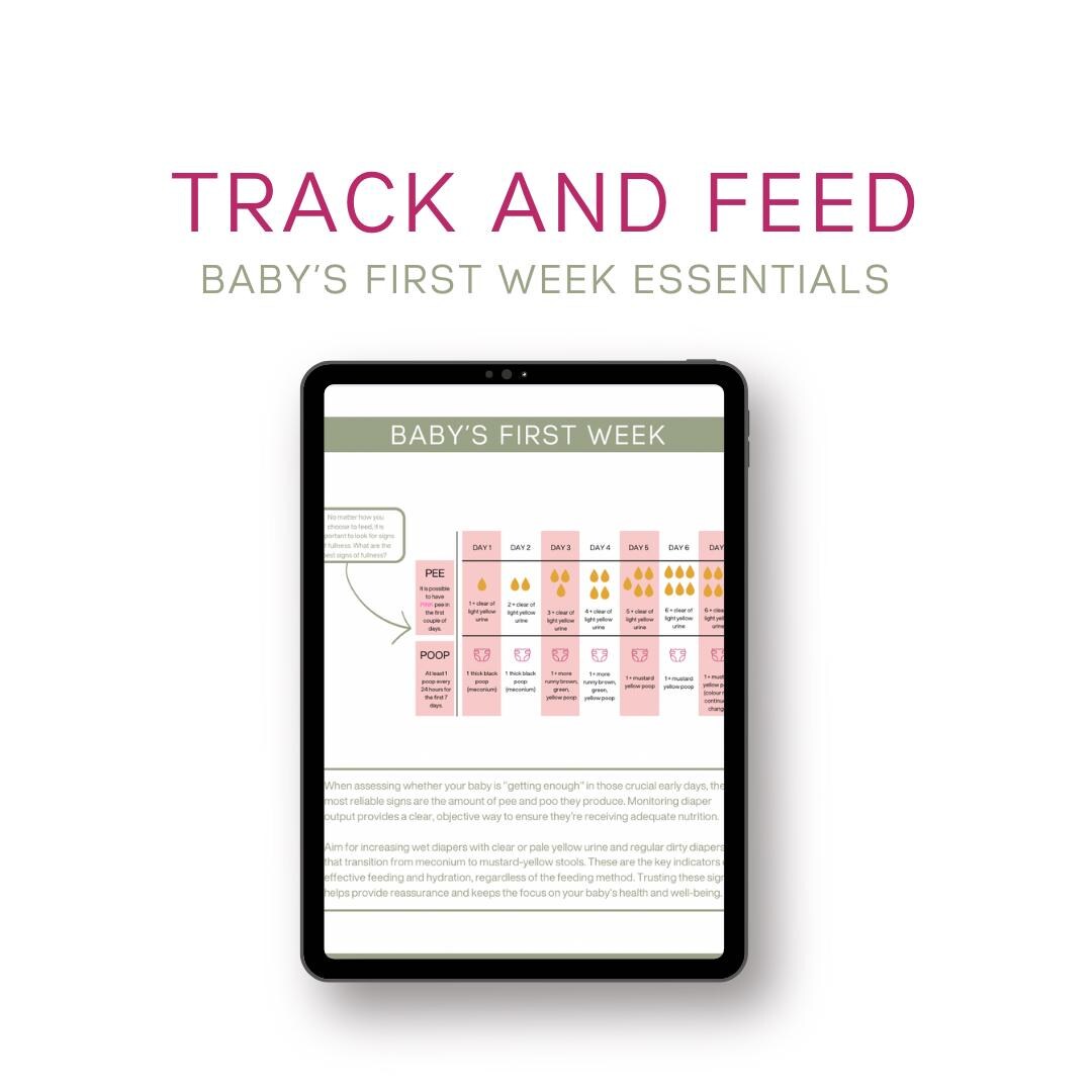 Baby’s First Week Guide and Diaper Tracker | Newborn Care & Feeding ...