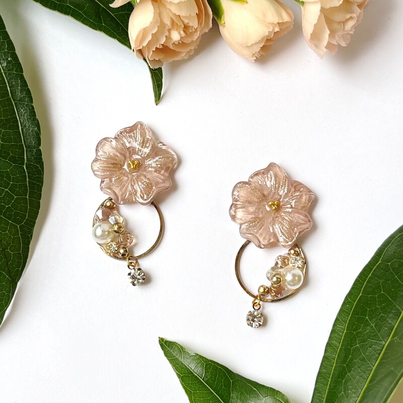 Sakura Earrings - Etsy