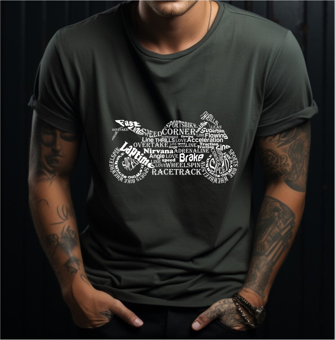 Men’s Motorbike T-shirt / Bike / Superbike/ Motorbike Theme Tee / Moto ...