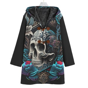 Long Skull Winter Coat Woman - Etsy