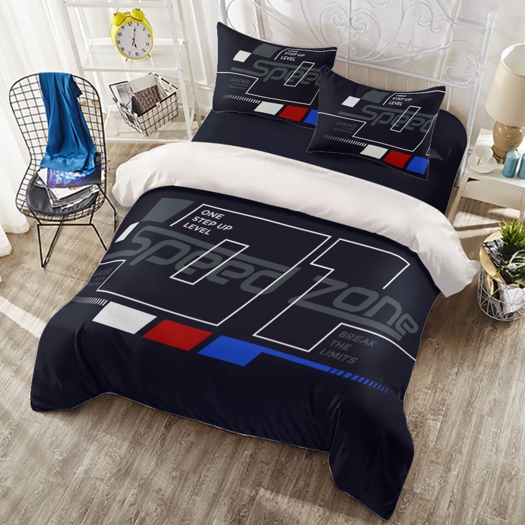 Racing Bedding Set/quilt Cover Set/bedroom Décor/bedding Set/4 Pieces ...