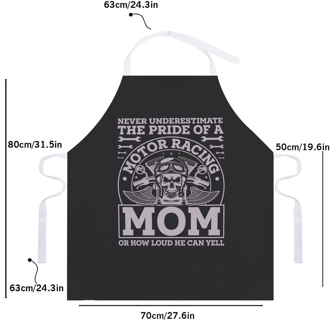 Apron / Mum's Rules/ Biker Mum/kitchen Décor/ Riders Love/sports ...