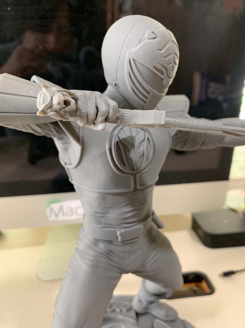 Power Rangers White Ranger Statue - Etsy