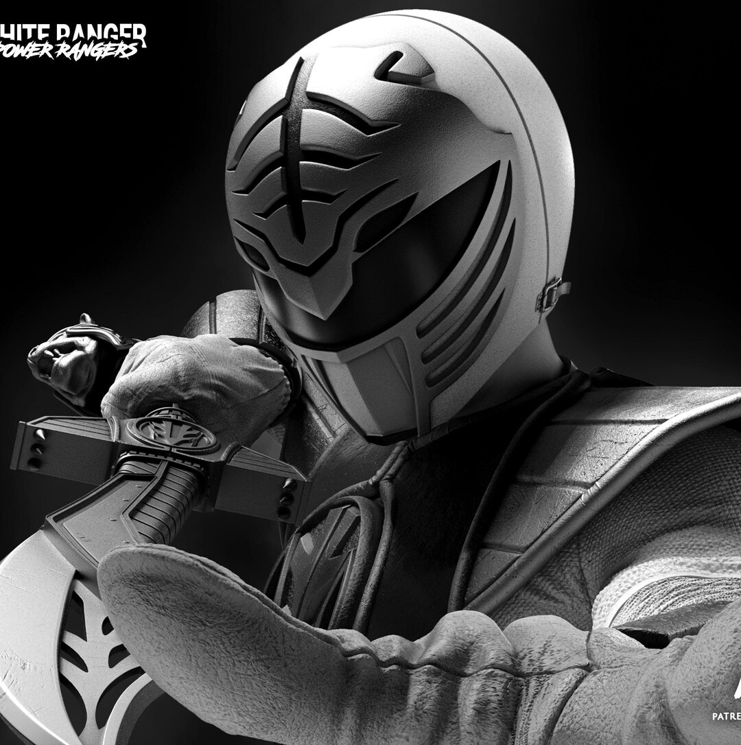 Power Rangers White Ranger Statue - Etsy