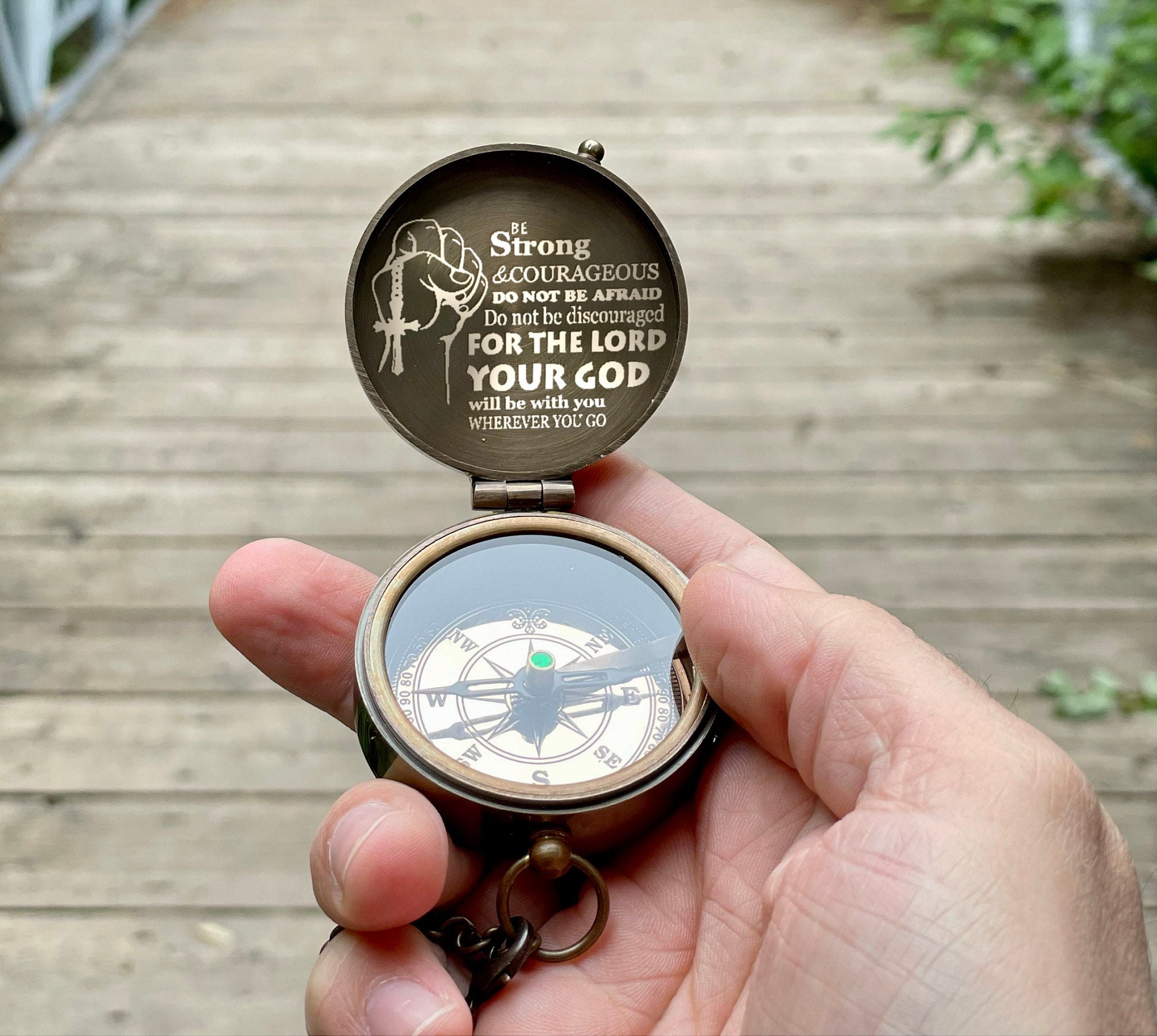 Adventure Awaits, Compass Gift, Baptism Compass, First Holy Communion ...