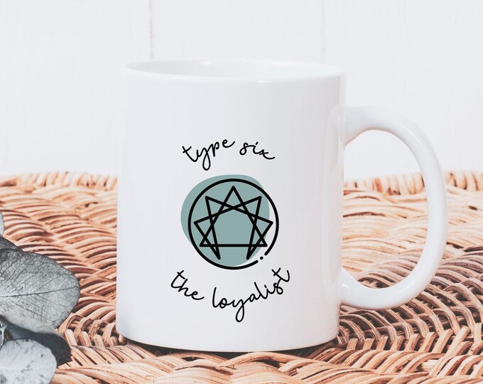 Enneagram 6 the Loyalist Number Shaped Personality Traits Mug - Etsy