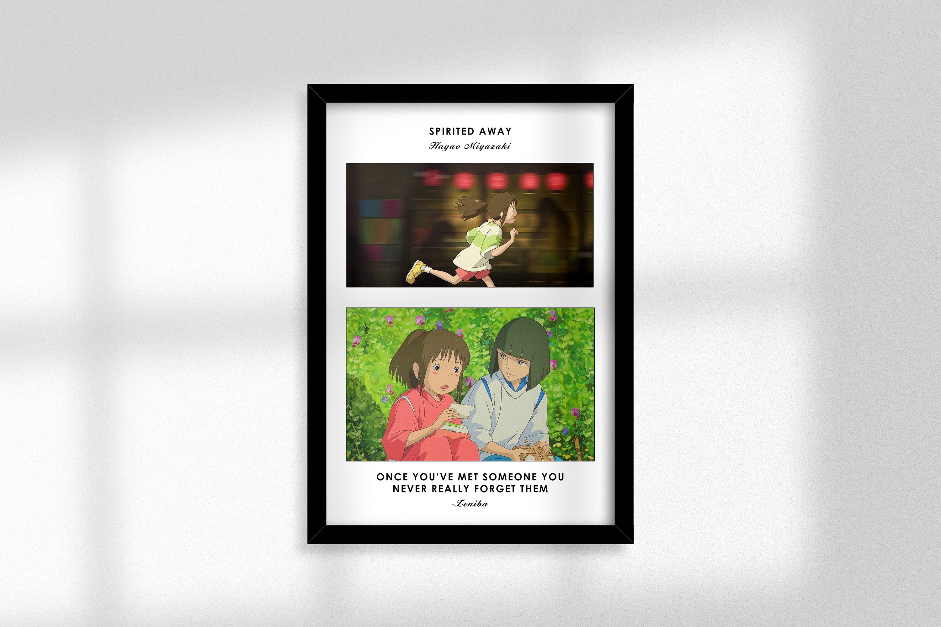 Spirited Away Anime Poster / Studio Ghibli Anime Poster / Animated ...