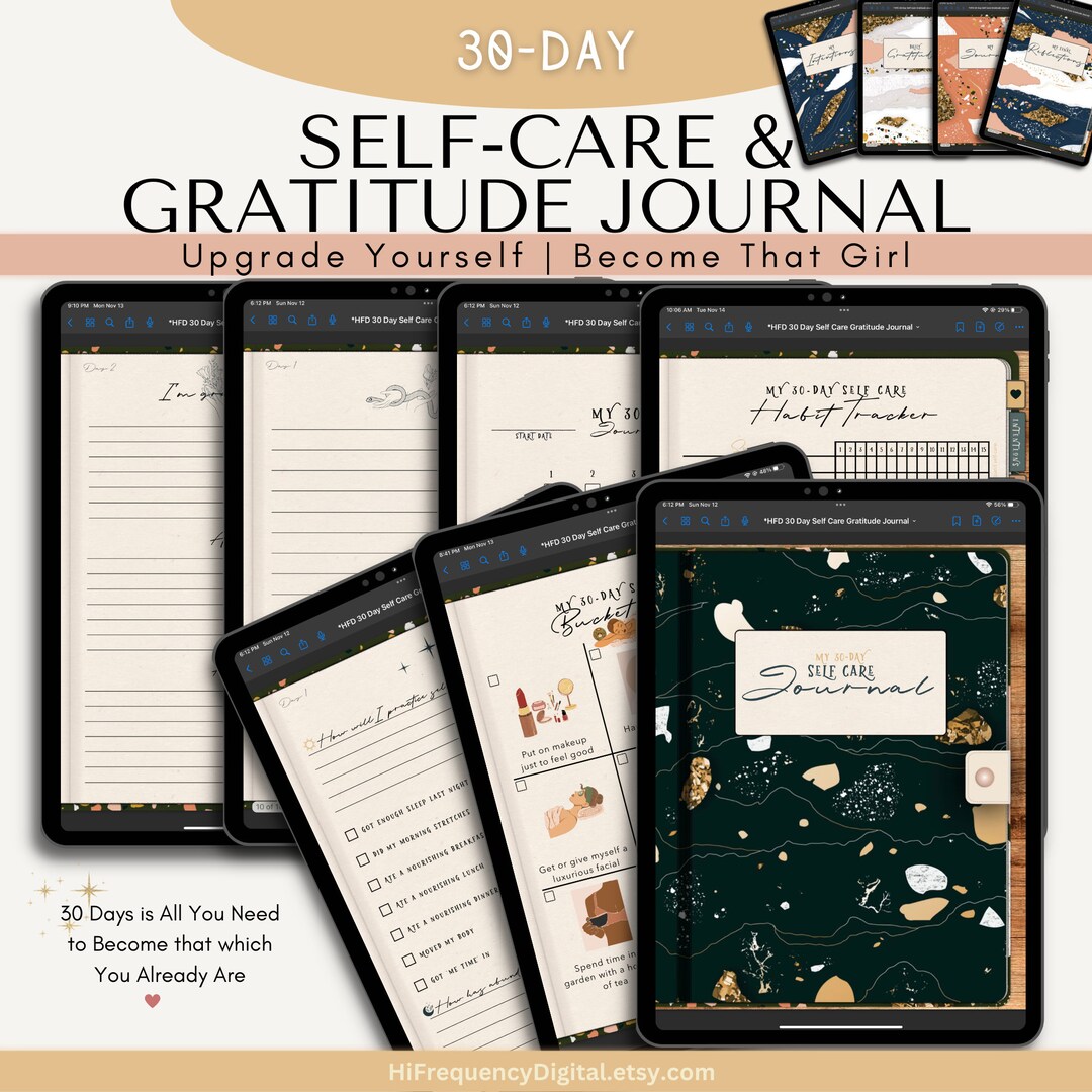 Self Care Journal Digital Self Care Planner Goodnotes Self Care Planner ...