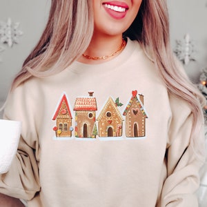 Gingerbread Christmas Houses Shirt,gingerbread Christmas Shirt,holiday ...
