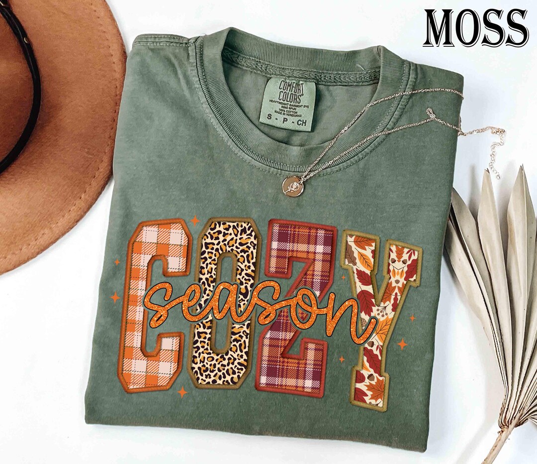Comfort Colors® Cozy Season Shirt, Retro Fall Shirt, Get Cozy Shirt ...