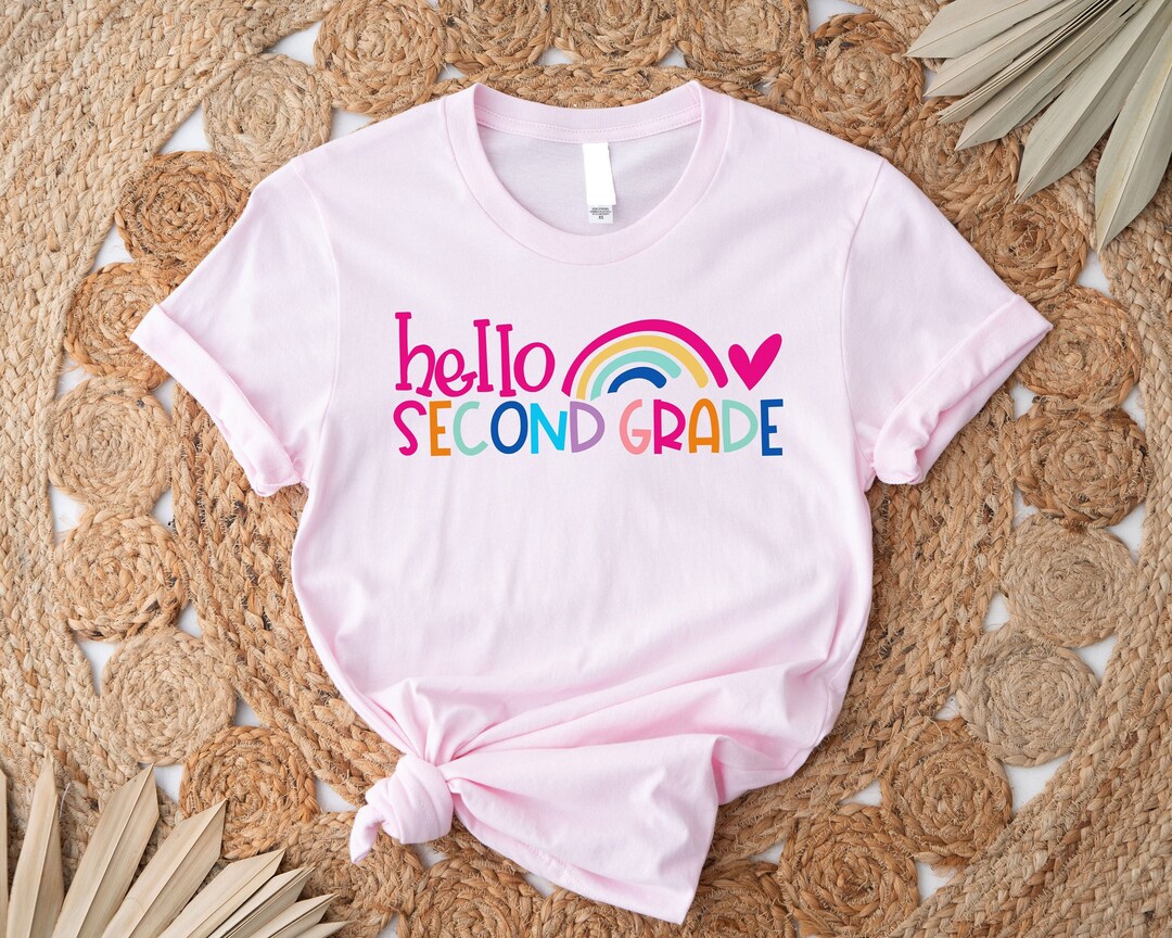 Hello Second Grade Shirt, Second Grade Teacher, 2nd Grade,teacher ...