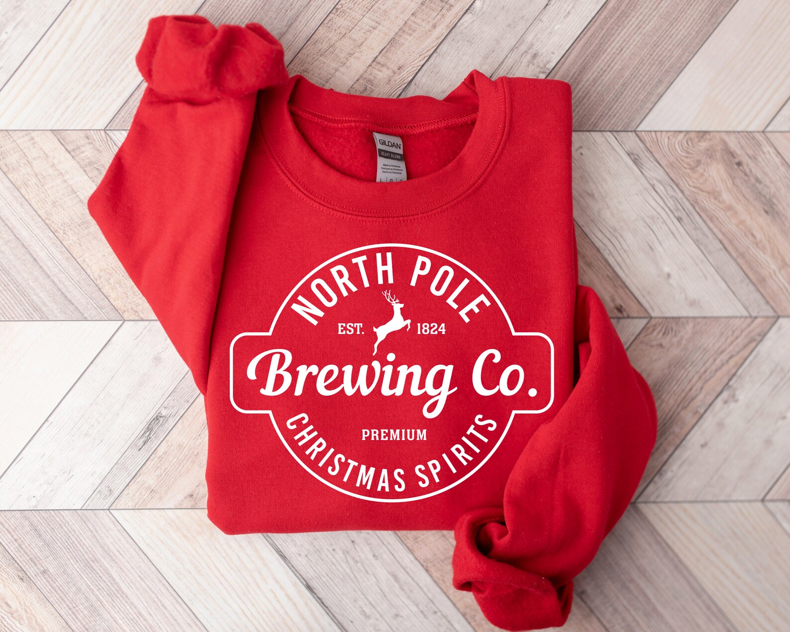 North Pole Brewing Co Sweatshirt, Christmas Sweatshirt, North Pole ...