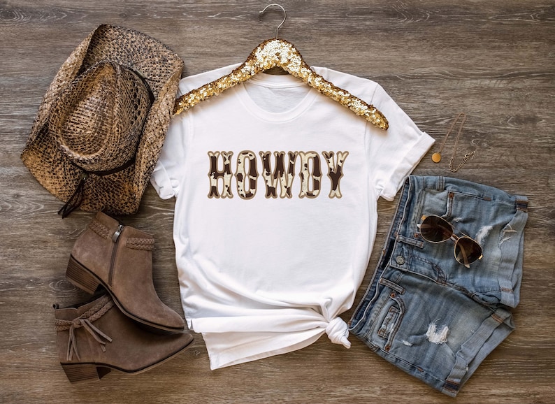Howdy T-shirt Western Hoodie Southern Shirt Country Tee - Etsy