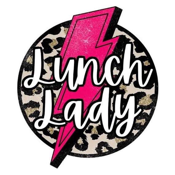 Lunch Lady Cardstock Round - Etsy