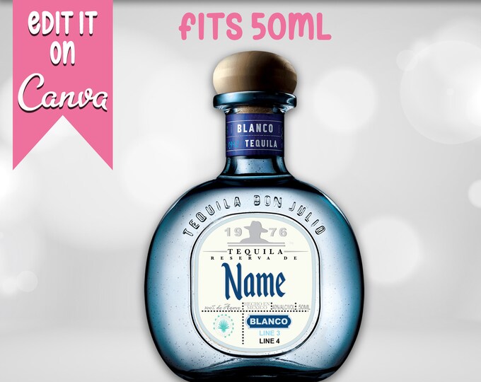 Personalized Label to Fit Don Julio Tequlia Bottle Weddings, Birthdays ...