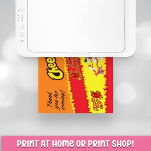 Unlimited Edits Hot Cheeto Chip Bag Wrapper Canva Template Instant ...