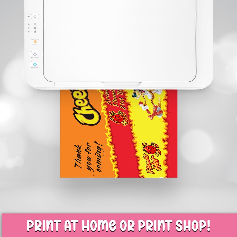Unlimited Edits Hot Cheeto Chip Bag Wrapper Canva Template - Etsy