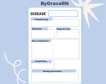 Pathophysiology Edition of That Nursing Worksheet for Nursing Students ...