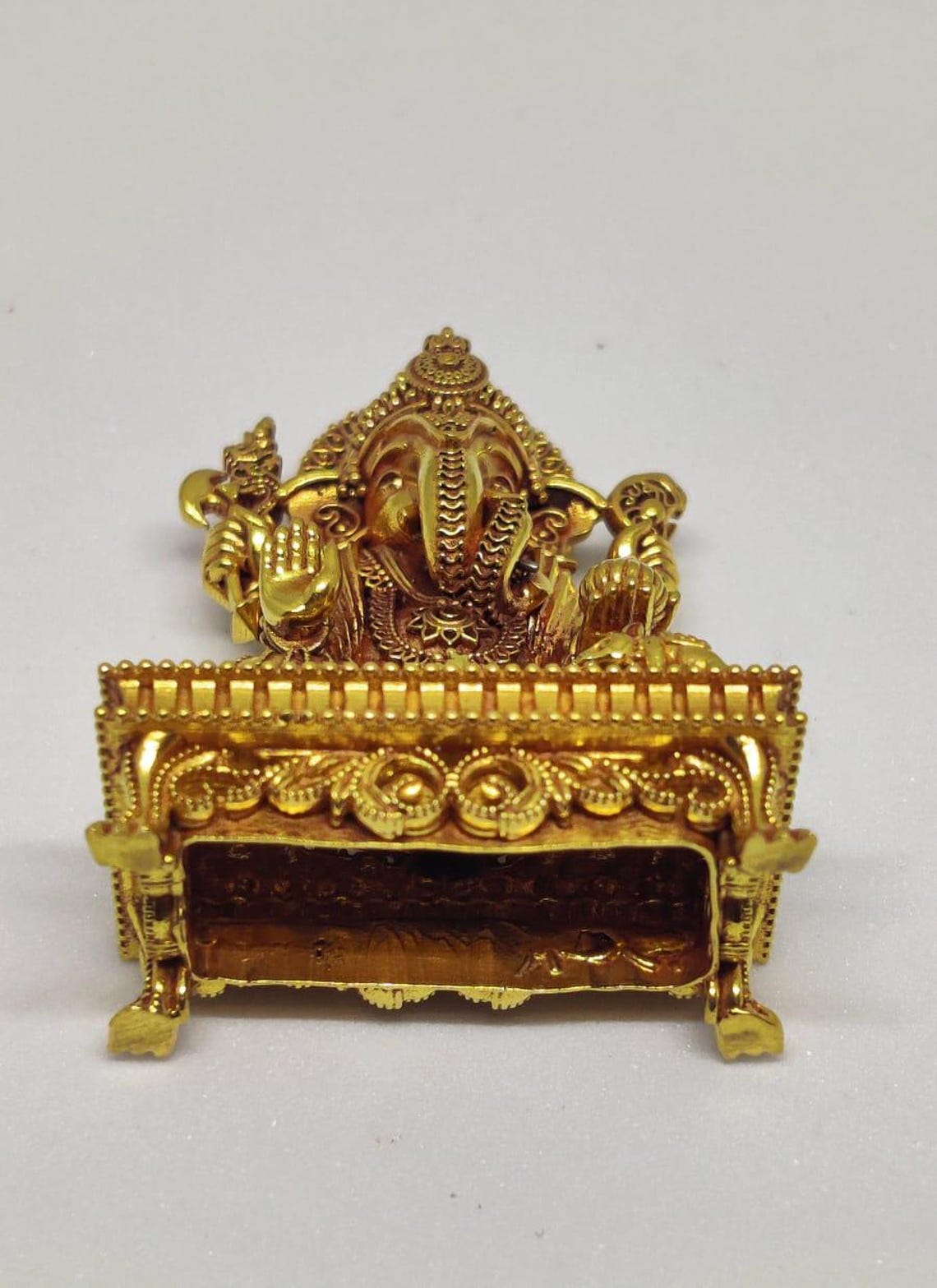 22K Gold Ganesha Idol - Pure Gold - 22KT-IDOL-GA - Etsy