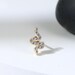 14k Solid Gold Cz Crown Belly Button Ring Tiara Gold Belly Ring ...