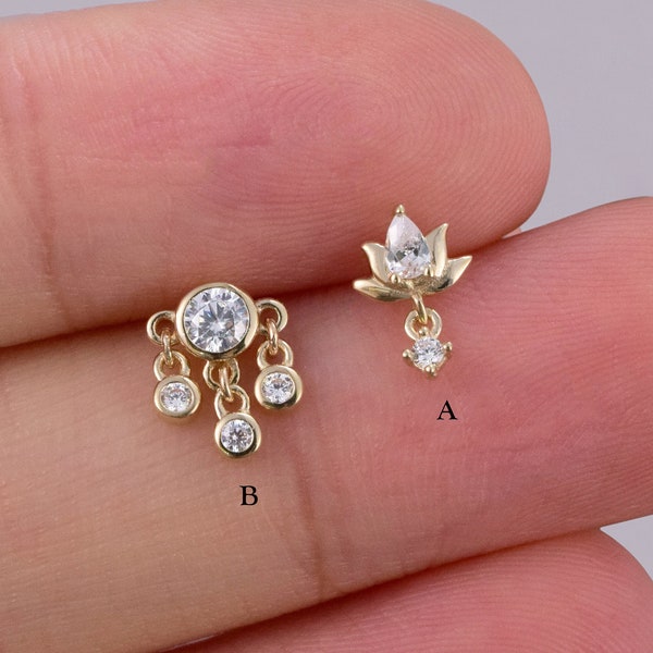 Flower Helix Earring - Etsy