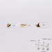 14k Solid Gold Whale Cartilage Stud Earring Pigeon Flat Back Earring ...