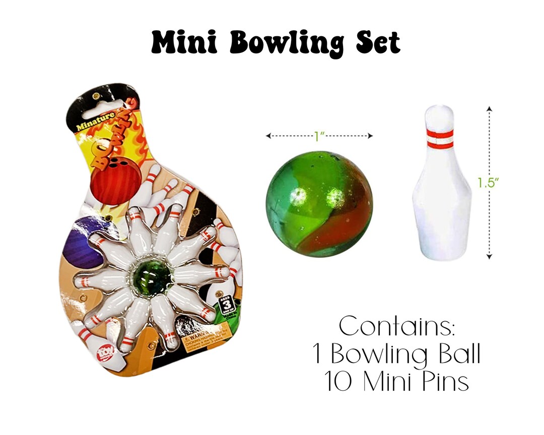 Mini Bowling Set Tabletop Bowling Set Bowling Party Favors Stocking ...
