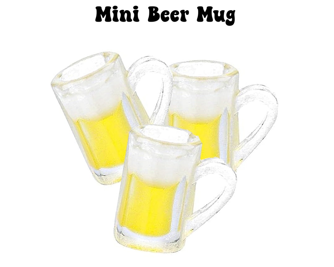 Mini Beer Mug | Doll Size Beer Mug | Game Prop Ideas | Holiday Elf Prop ...