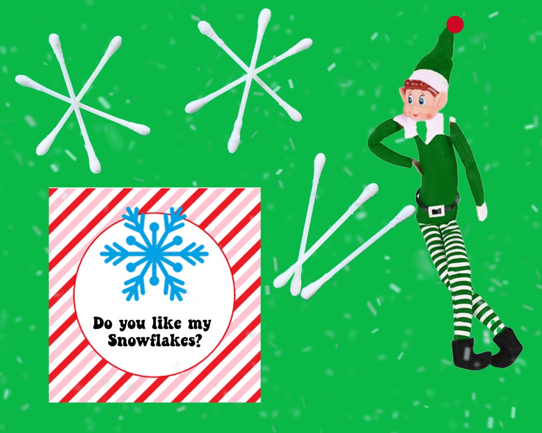 Elf Snowflake Prop| Making Snowflakes | Elf Prop Ideas | Elf Kit Scene ...