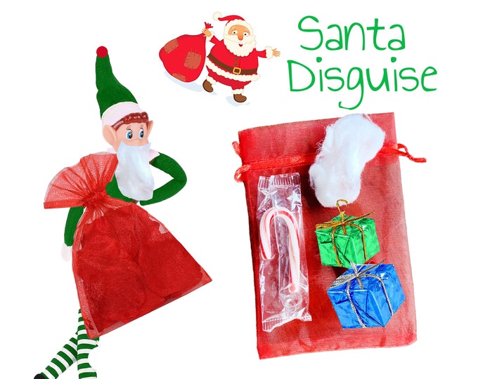 Santa Disguise Prop Elf Prop Ideas Elf Prop Ideas Elf Kit Scene Ideas ...