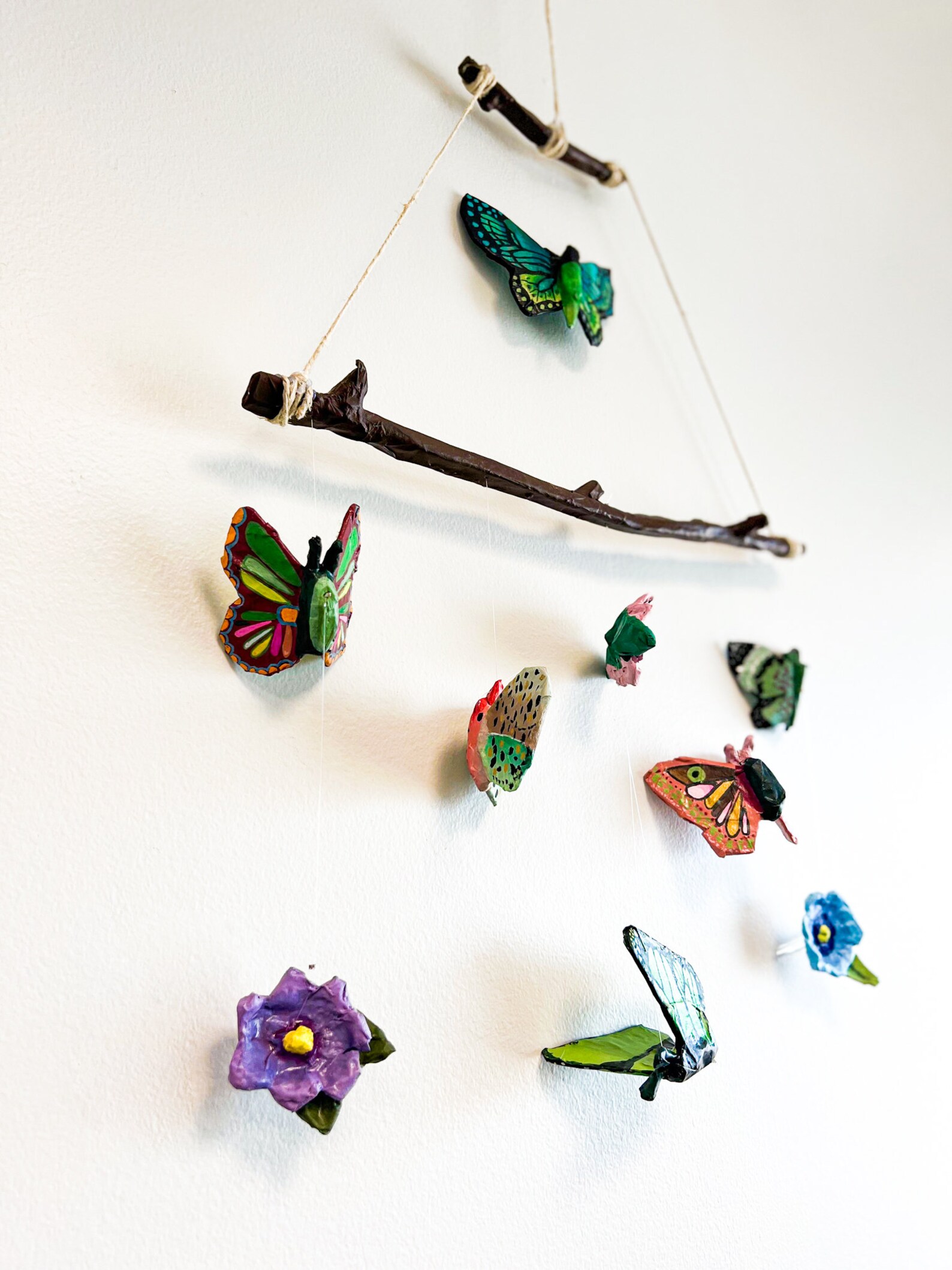 Large Butterfly and Moth Hanging Mobile - Etsy