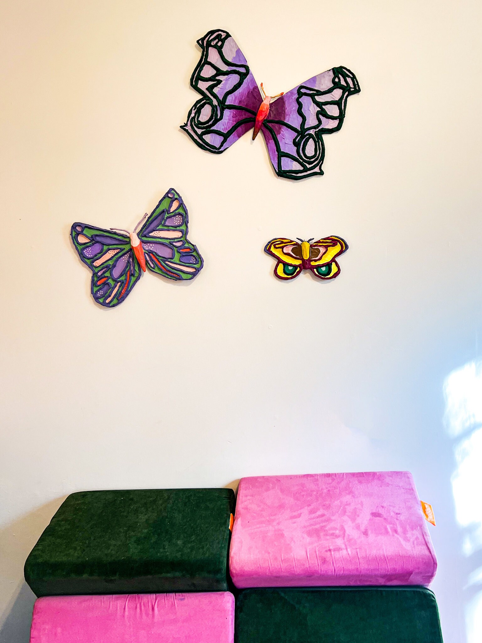 Butterfly and Moth Paper Mache Wall Hangings - Three, Custom - Etsy