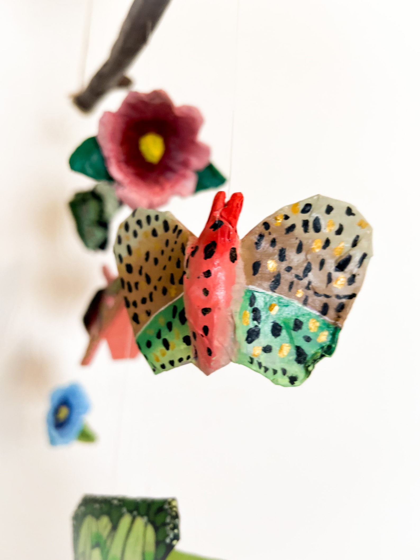 Large Butterfly and Moth Hanging Mobile - Etsy