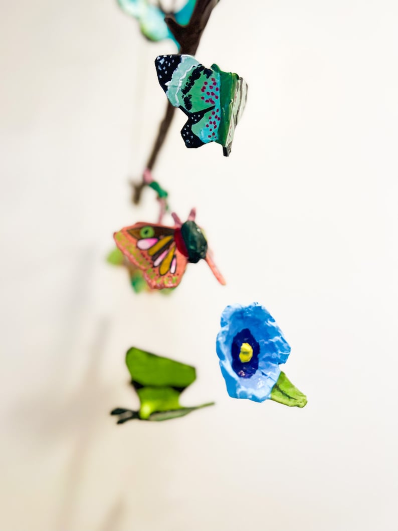 Large Butterfly and Moth Hanging Mobile - Etsy