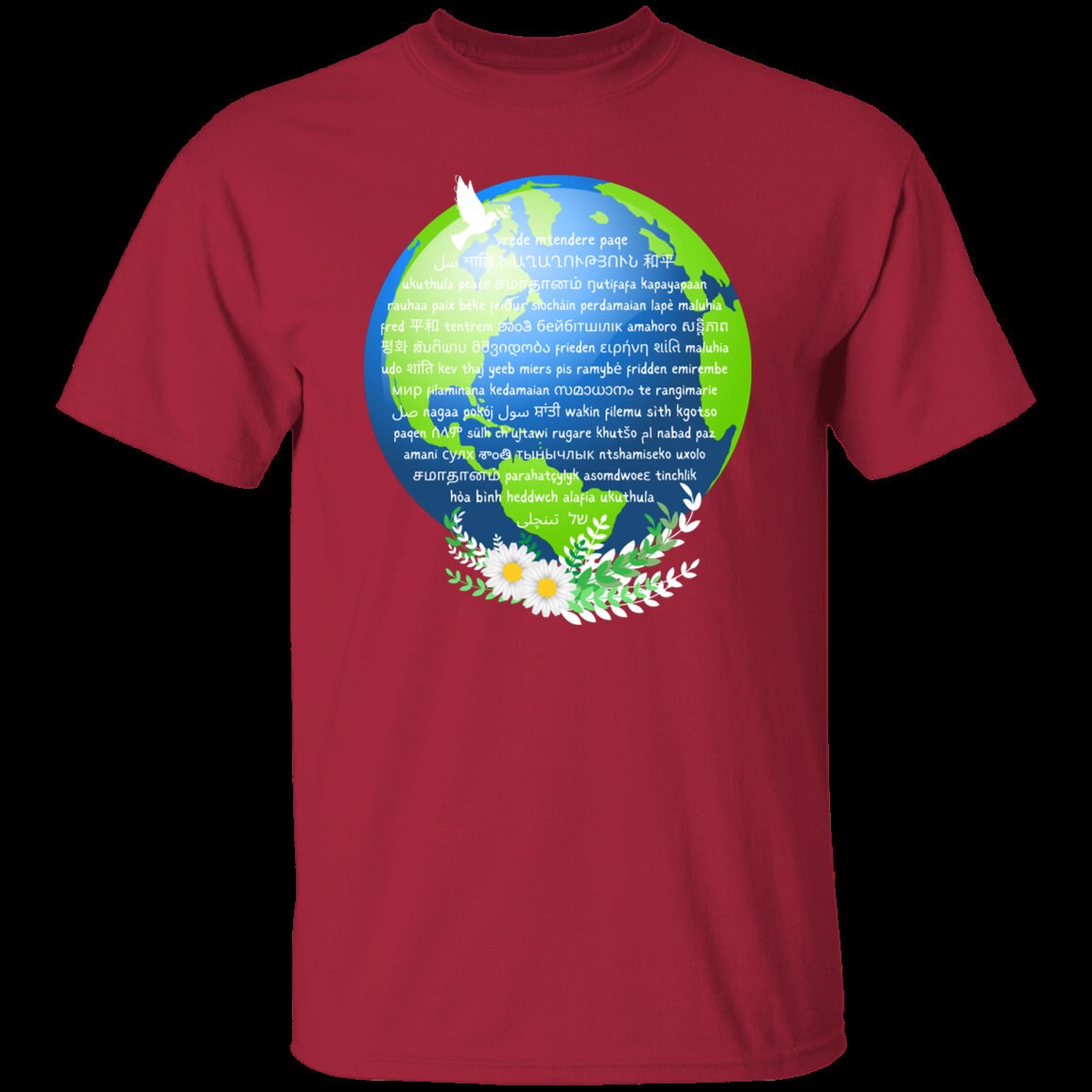 Multiple Languages Linguist Language Lover Peace Tee Conversation ...