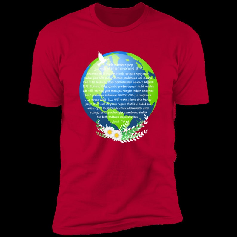 Multiple Languages Linguist Language Lover Peace Tee Conversation ...