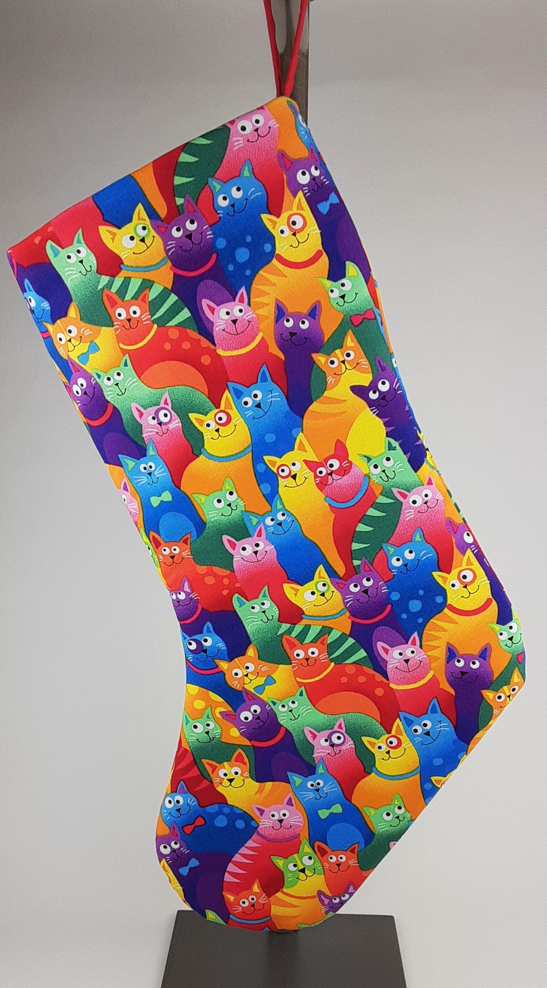 Cartoon Cats Birthday Stocking for Cat Lovers of All Ages - Etsy