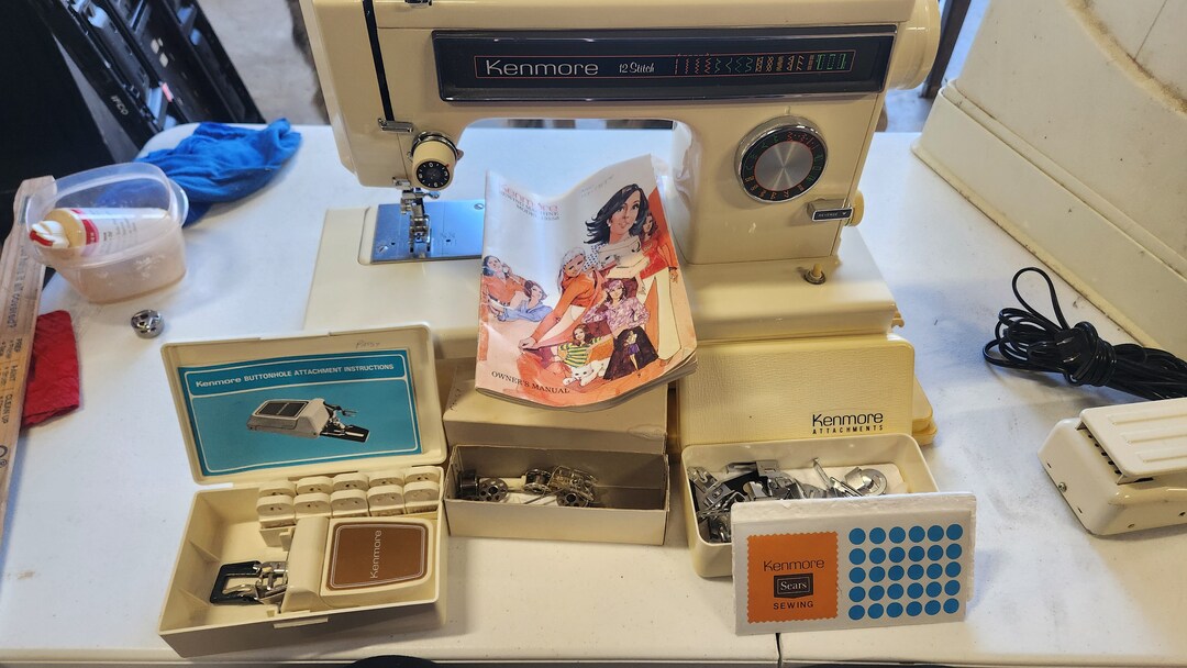 Sears Kenmore 158 Ultra-stitch 12 With Sewing Machine Case - Etsy