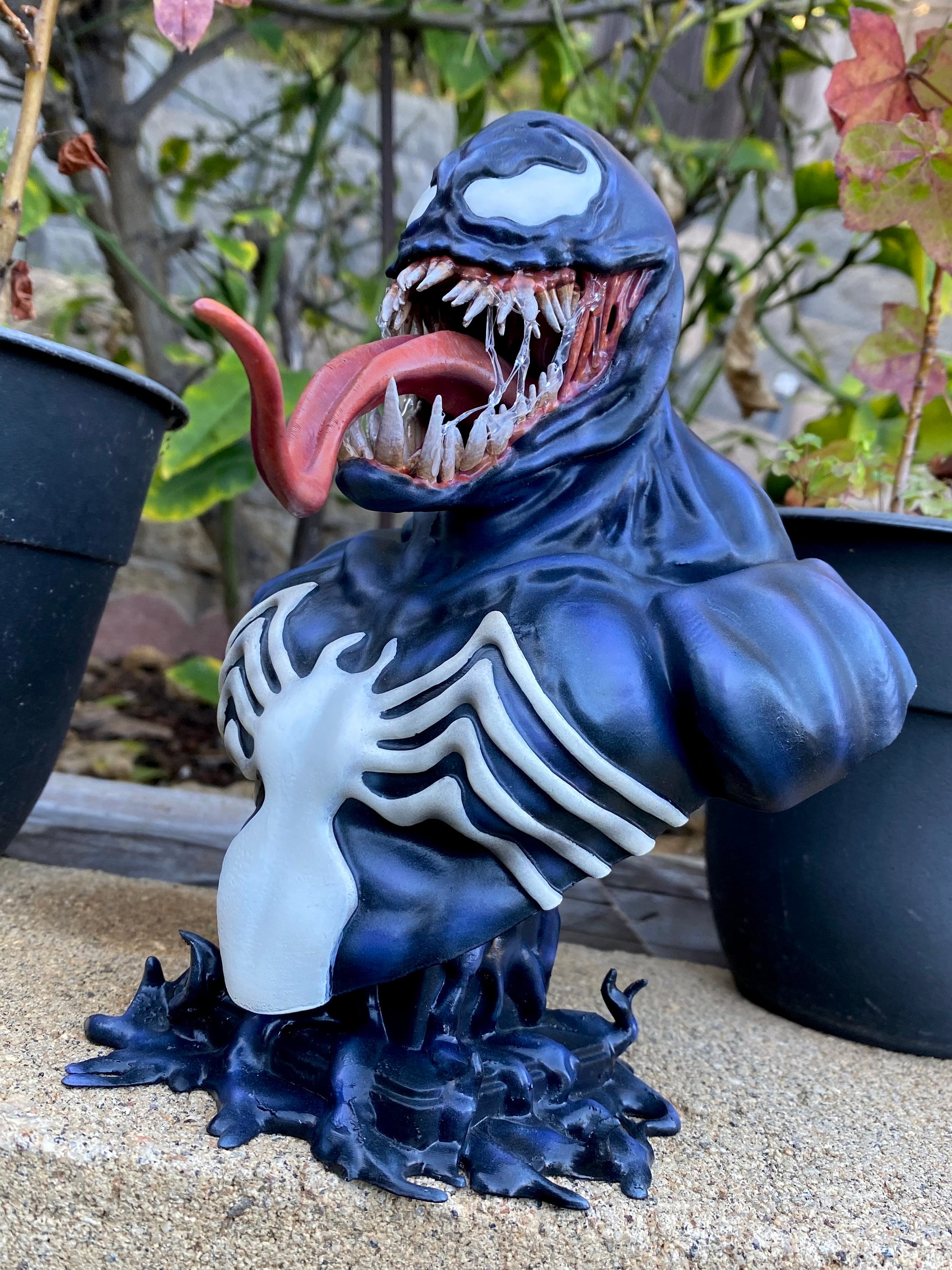 3d Printed Marvel Bust Painted Venom - Etsy