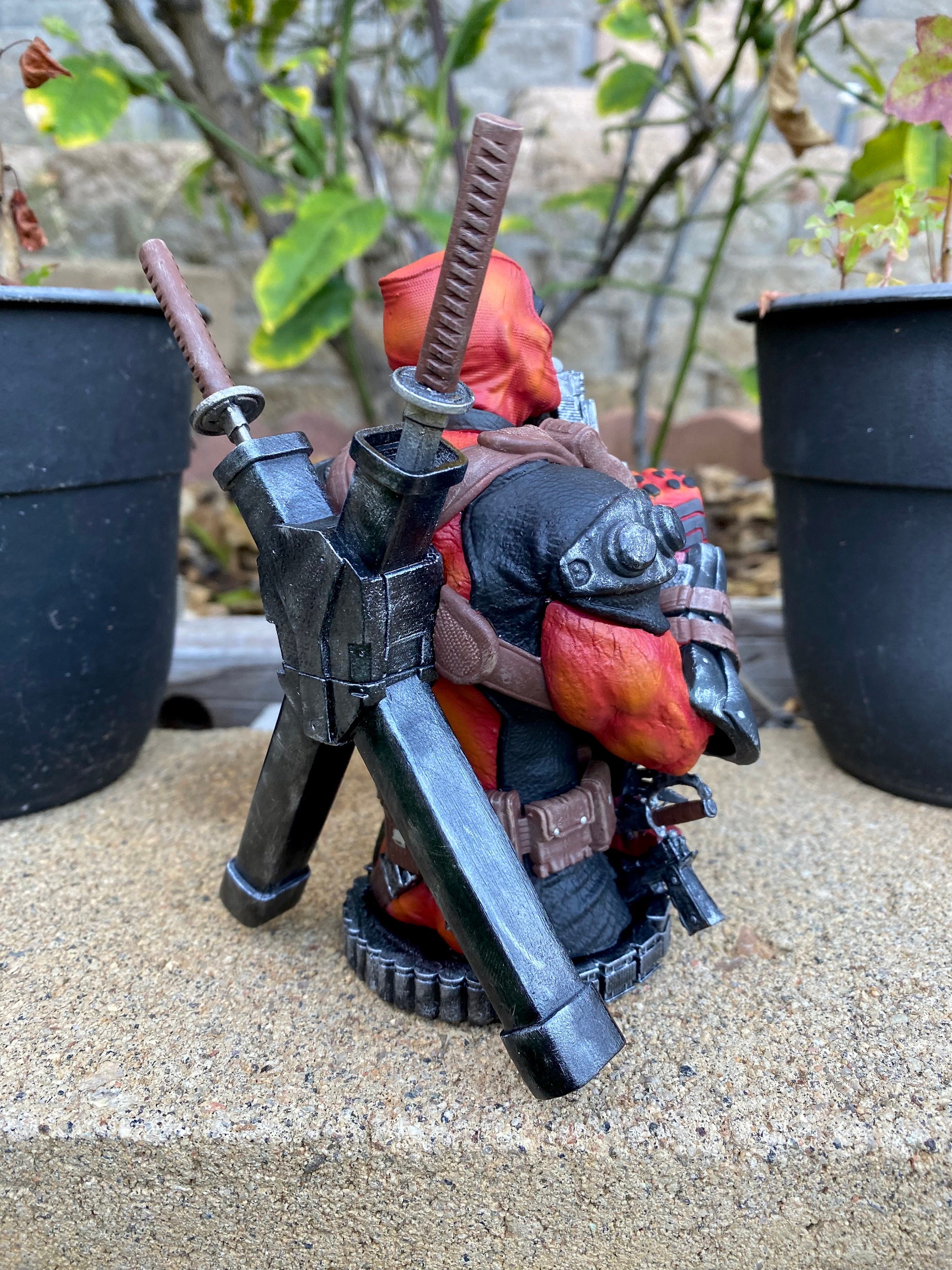 3d Printed Marvel Bust Painted Deadpool - Etsy