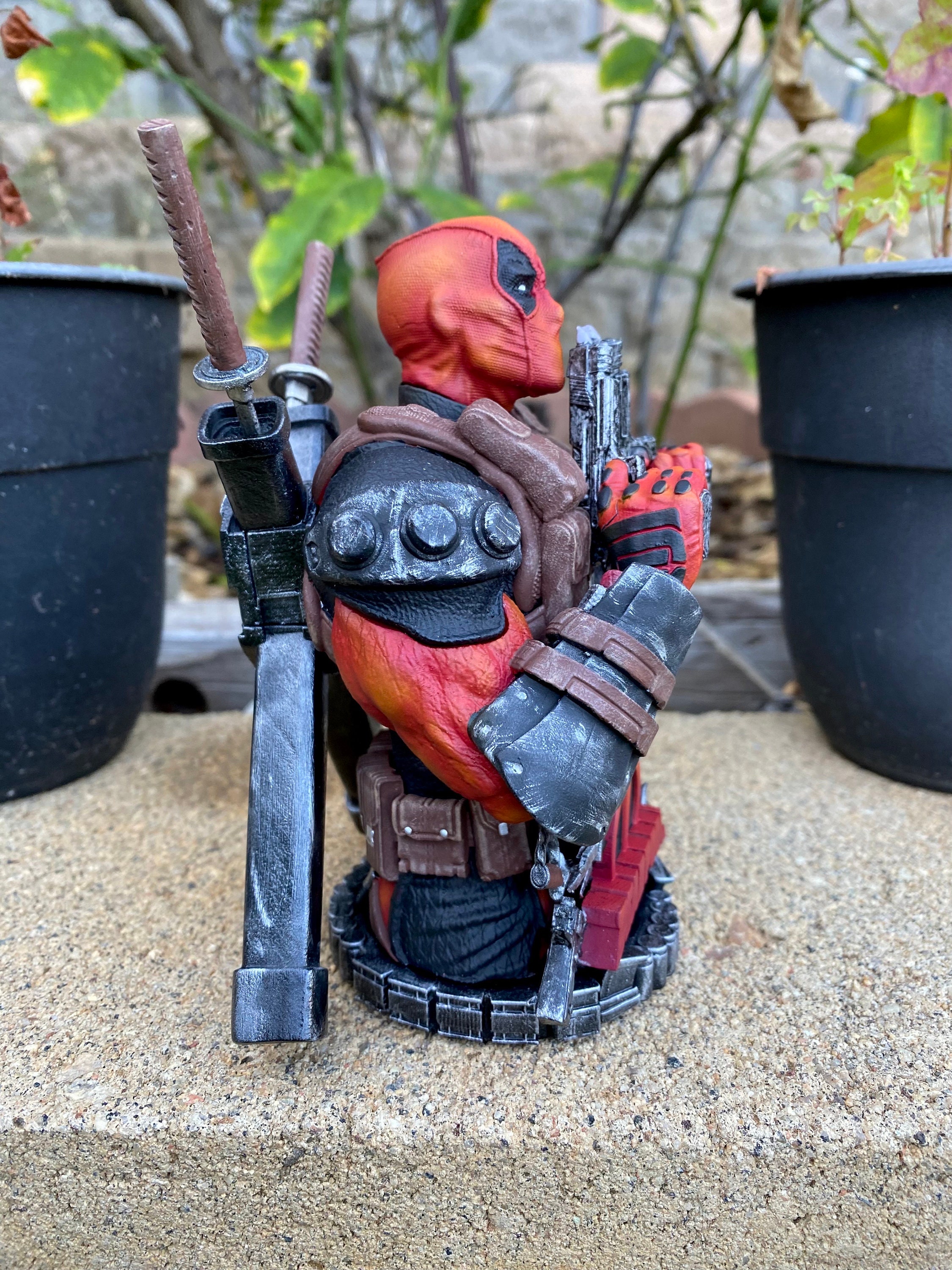 3d Printed Marvel Bust Painted Deadpool - Etsy