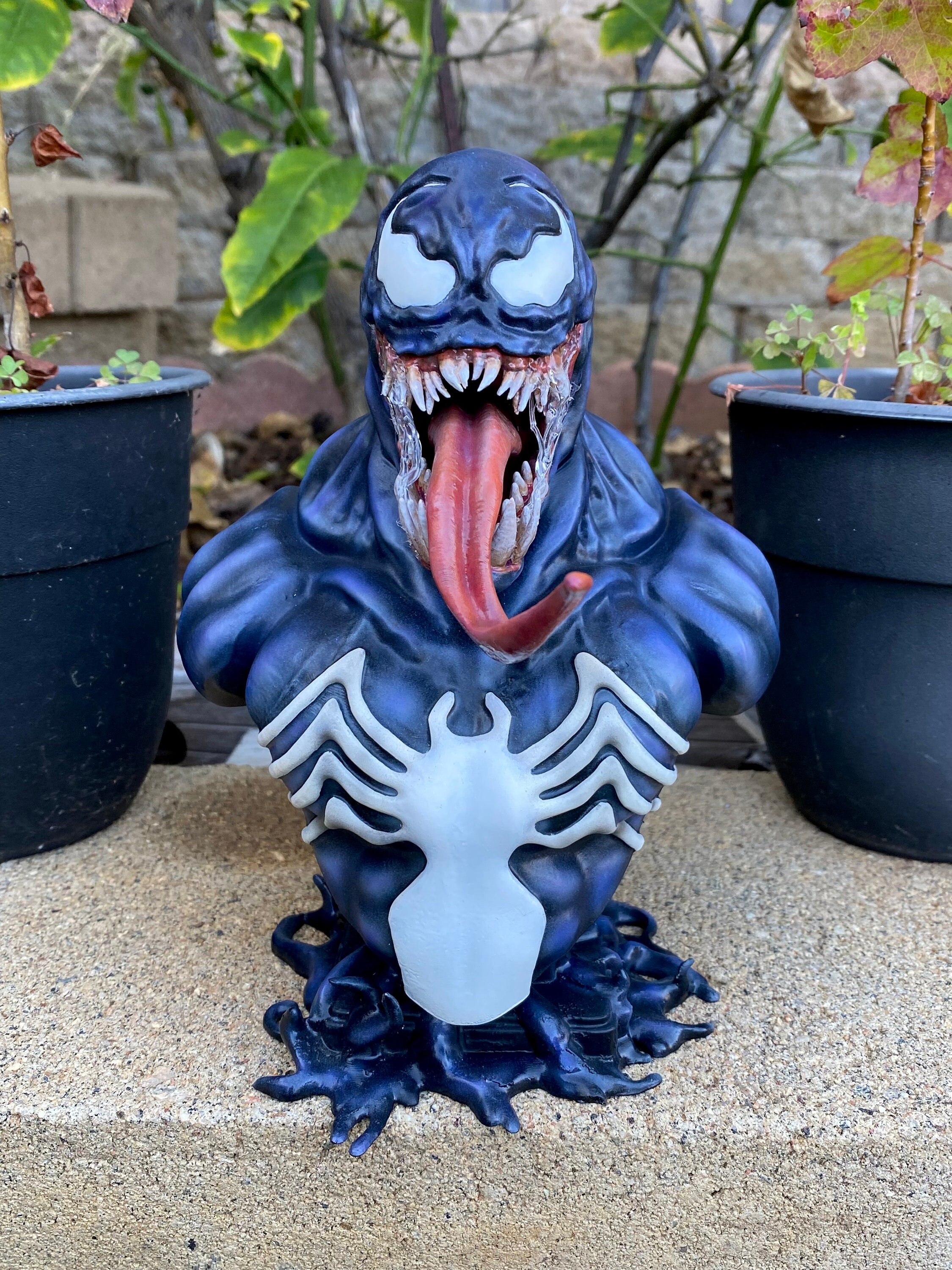 3d Printed Marvel Bust Painted Venom - Etsy