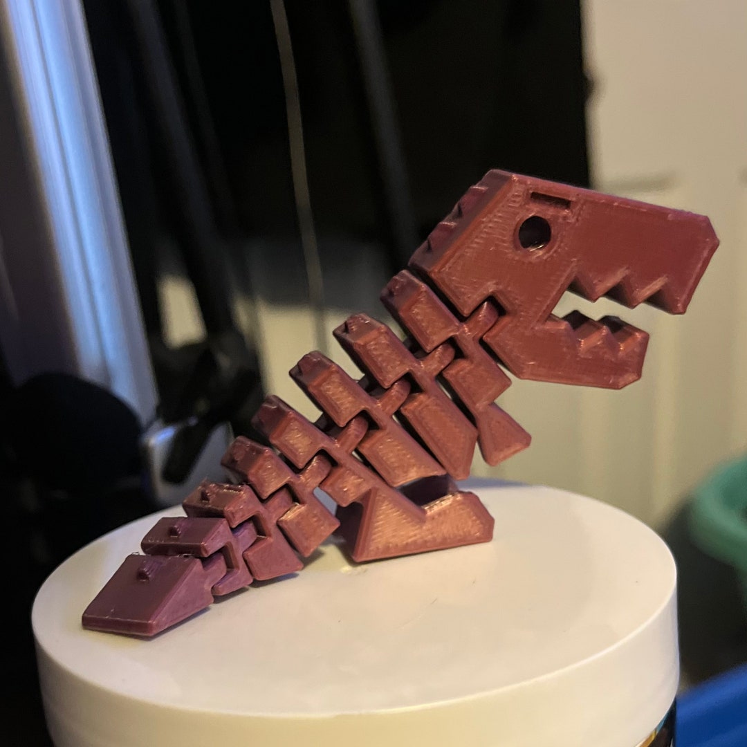 Flexi Red 3D Printed Fidget Toy - Etsy