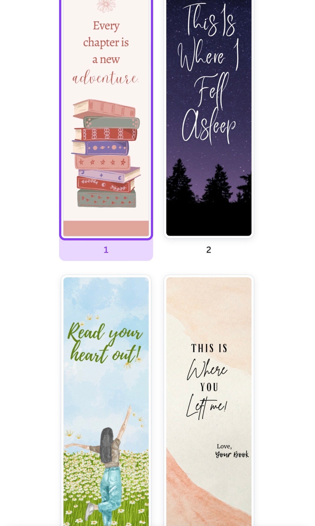 10pcs Witty Bookmarks editable & Printable - Etsy