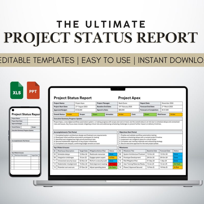 Status Update Tracker Template - Etsy UK