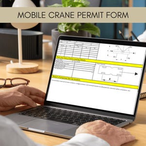 Mobile Crane Permit Form & Lift Plan Template: Workplace Safety (word ...