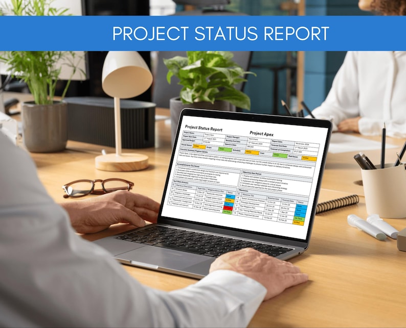 Project Status Report Template, Project Dashboard, Project Management ...