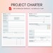 Project Charter Template: Project Management, A4 (digital Download) - Etsy